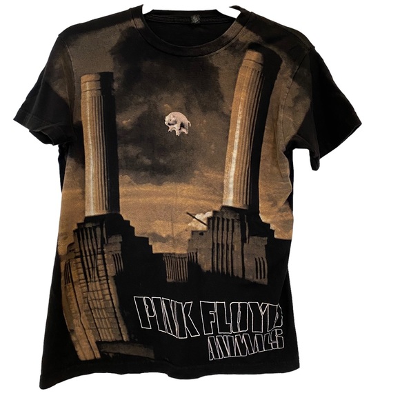 Pink Floyd | Tops | Pink Floyd Animals Tour Vintage Big Print Band Tee ...